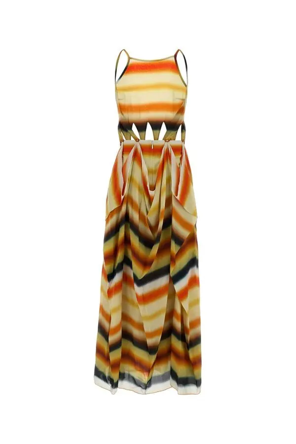 Loewe Printed Crepe Paula S Ibiza Dress - Multicolor