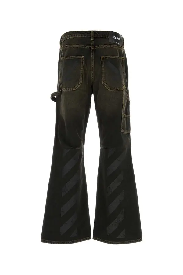 Off-White Black Denim Jeans - Multicolor