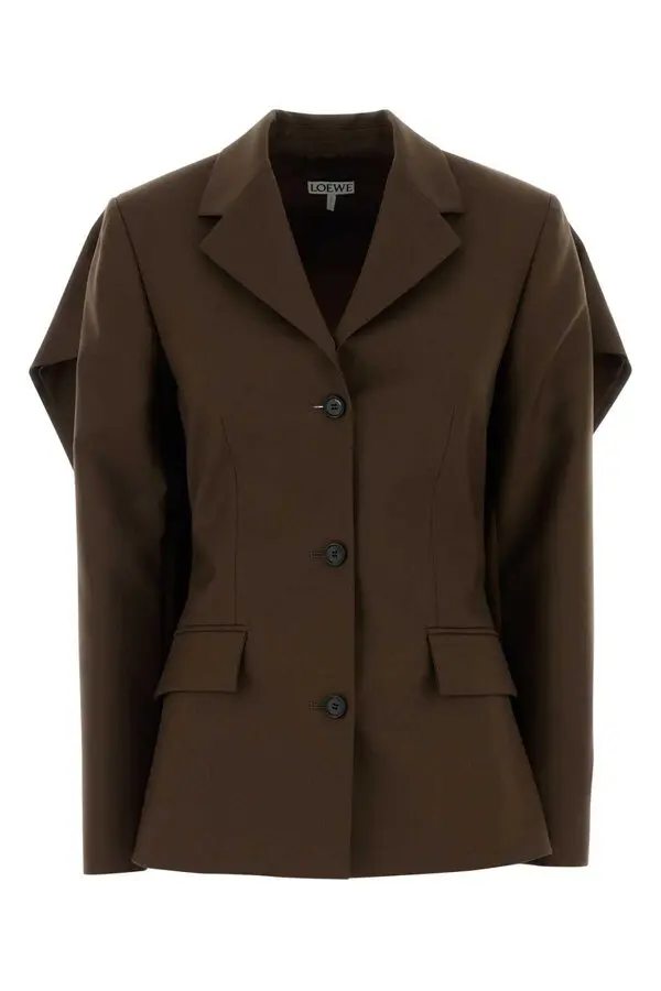 Loewe Wool Blazer - Brown