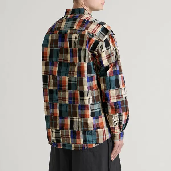 FRIZMWORKS Madras Patchwork Relaxed Shirt