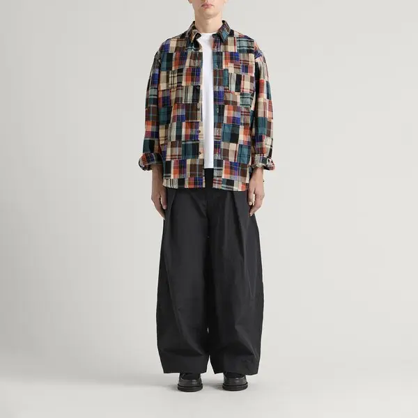 FRIZMWORKS Madras Patchwork Relaxed Shirt