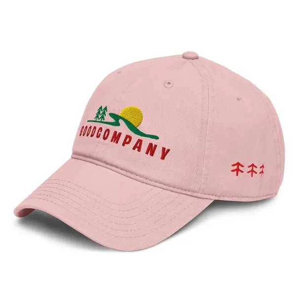 ANCHOR & CREW Rose Good Company Supply Cotton Embroidered Cap - Pink