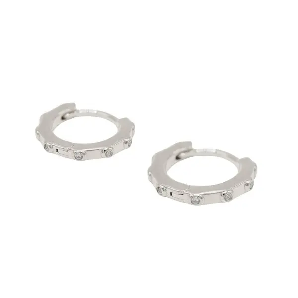 CIER Diamond Huggie Hoops