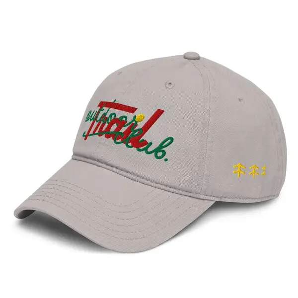 ANCHOR & CREW Outdoor Trail Club Supply Cotton Embroidered Cap - Grey