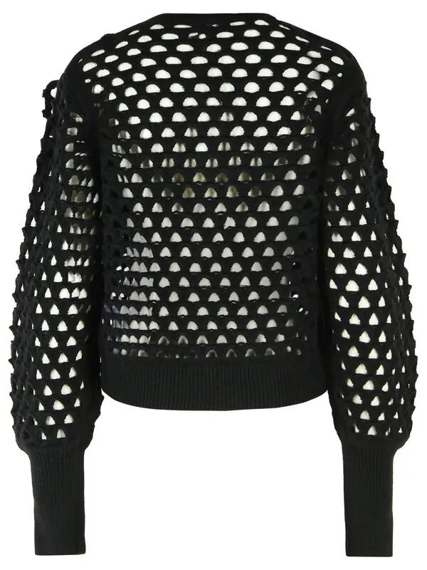 Blumarine Openwork Wool Cardigan