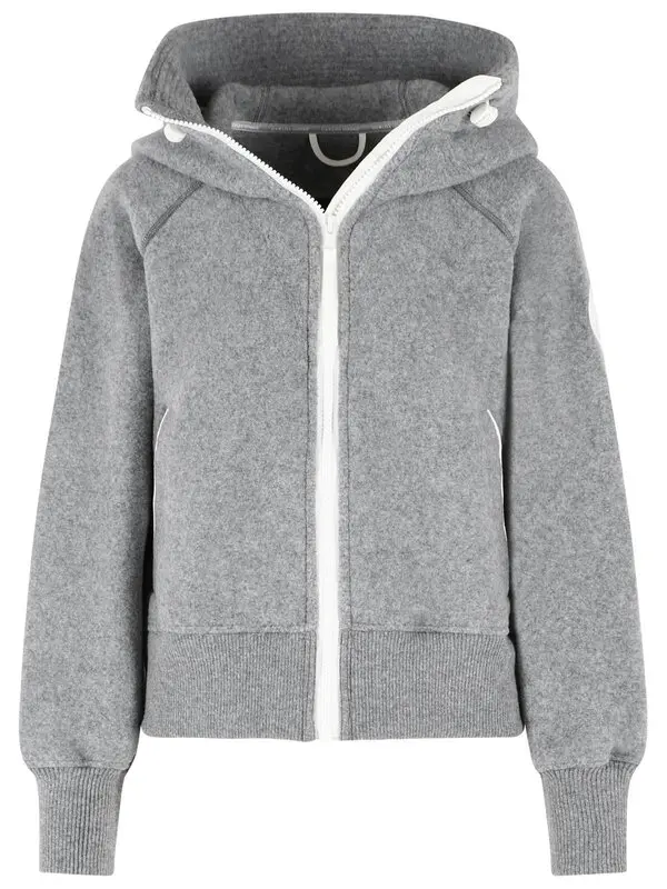 Canada Goose Chilliwack' Grey Wool Blend Bomber Jacket - Gray