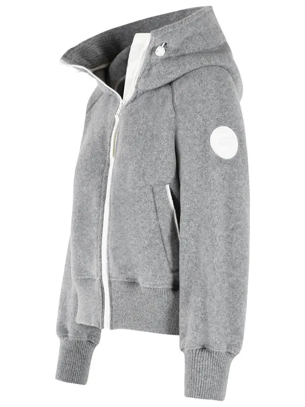 Canada Goose Chilliwack' Grey Wool Blend Bomber Jacket
