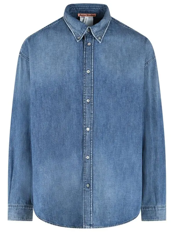 Acne Studios Medium Organic Cotton Shirt - Blue