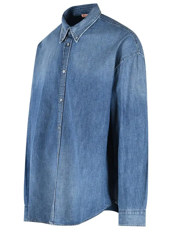 Acne Studios Medium Organic Cotton Shirt - Blue