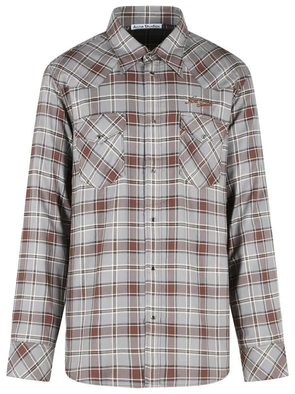 Acne Studios Grey Viscose Shirt - Gray