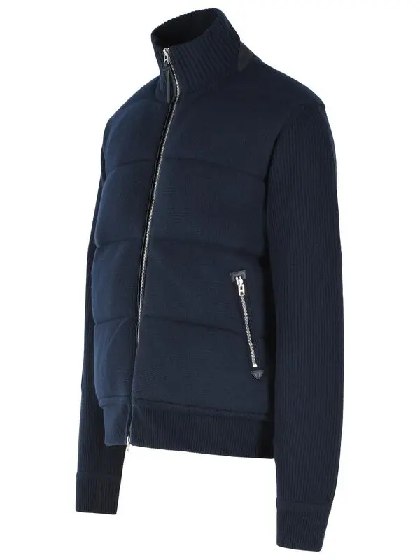 TOM FORD Navy Wool Blend Jacket