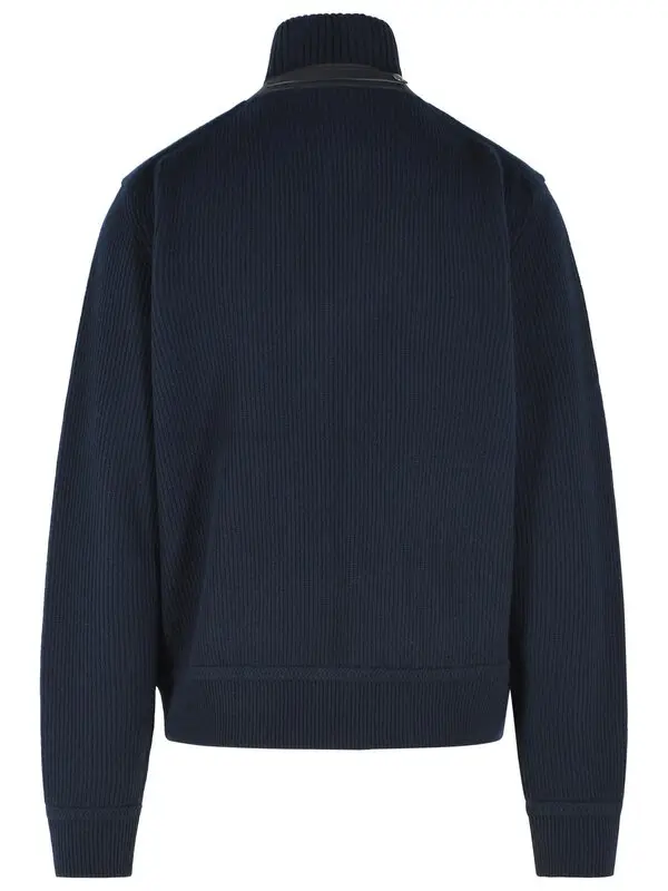 TOM FORD Navy Wool Blend Jacket