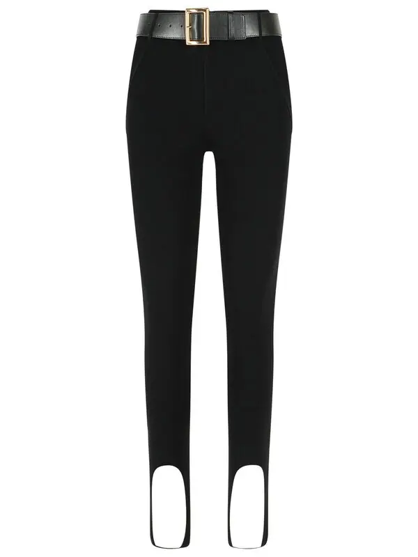 SELF-PORTRAIT Stirrup' Viscose Blend Leggings - Black