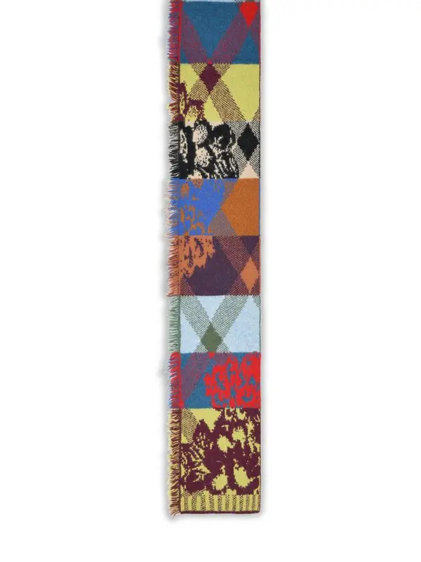 Dries Van Noten Mati' Wool Blend Scarf - Multicolor