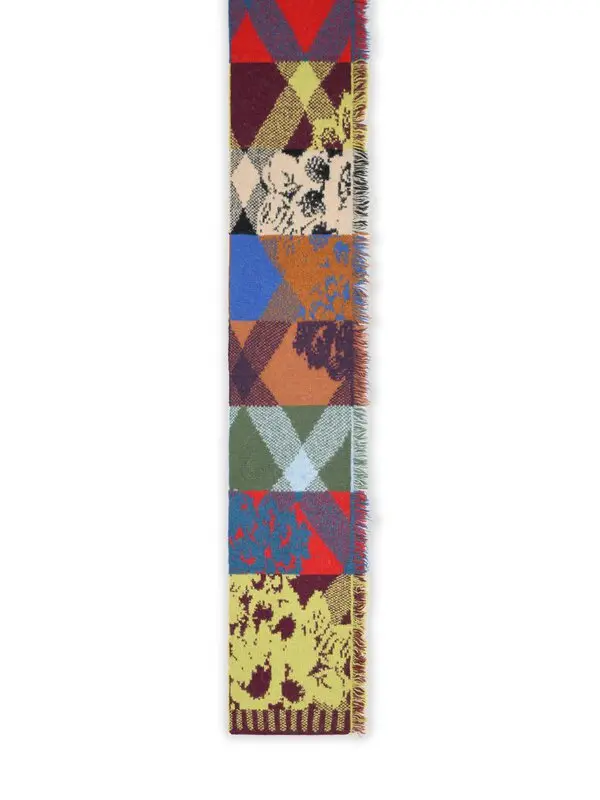 Dries Van Noten Mati' Wool Blend Scarf - Multicolor