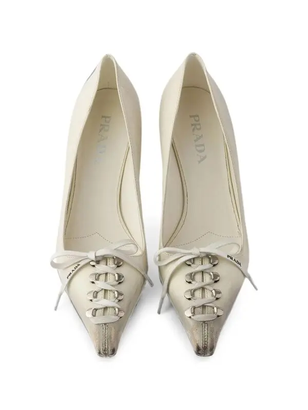 Prada Décolleté In Pelle Effetto Anticato