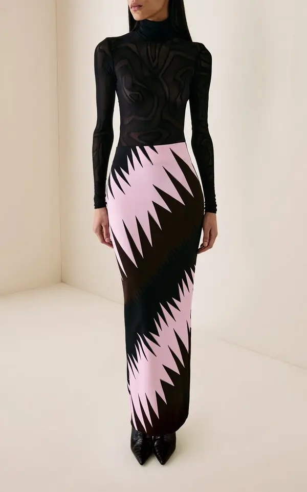 Emilio Pucci Embroidered Tulle Bodysuit