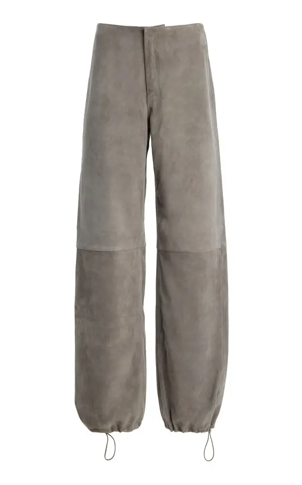 Still Here Sport Suede Mid-rise Wide-leg Jeans