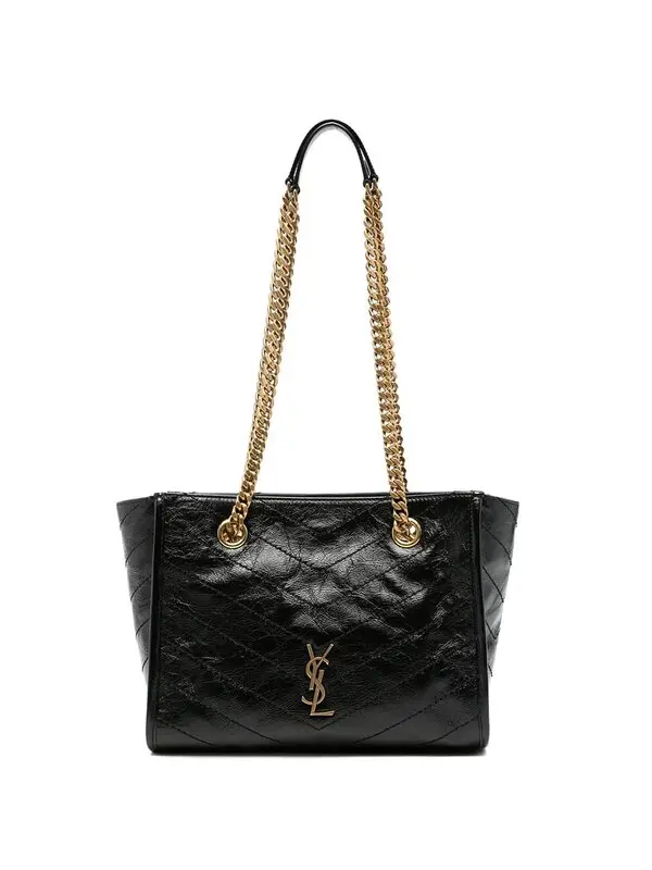 Saint Laurent Borsa Shopping Niki Piccola In Pelle Vintage - Black