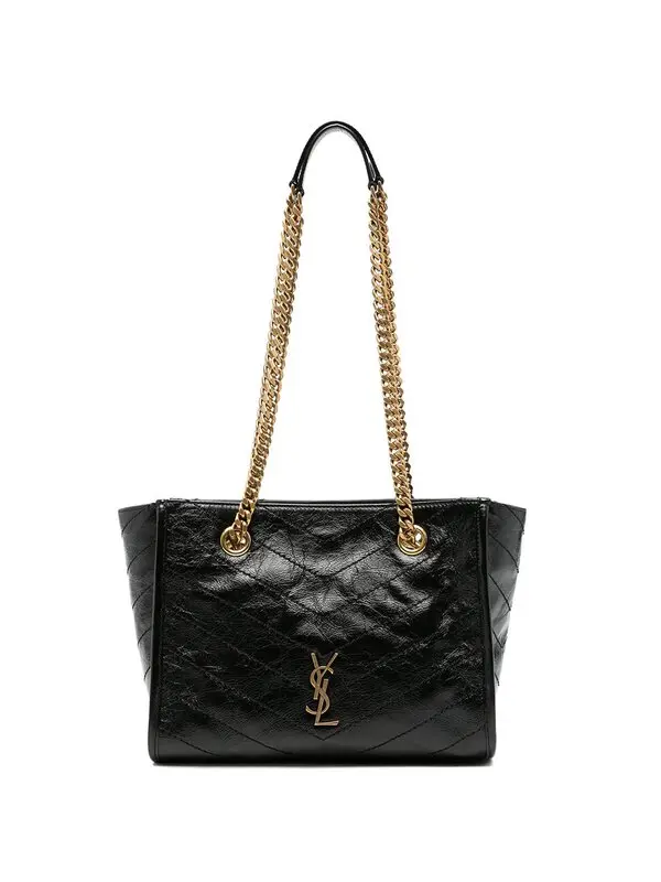 Saint Laurent Borsa Shopping Niki Piccola In Pelle Vintage - Black