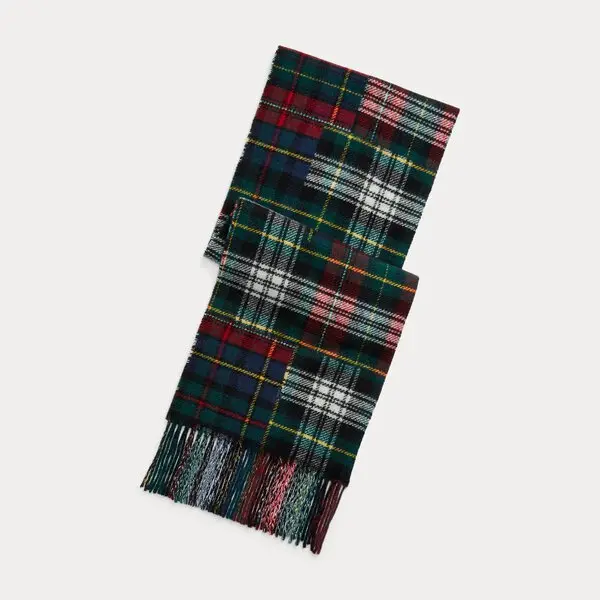 Ralph Lauren Patchwork Plaid Wool-blend Scarf