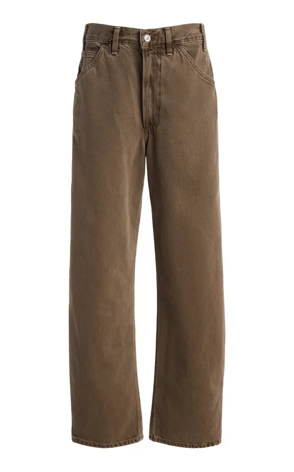 Citizens Of Humanity Miro Full-length Rigid Mid-rise Wide-leg Jeans - Brown