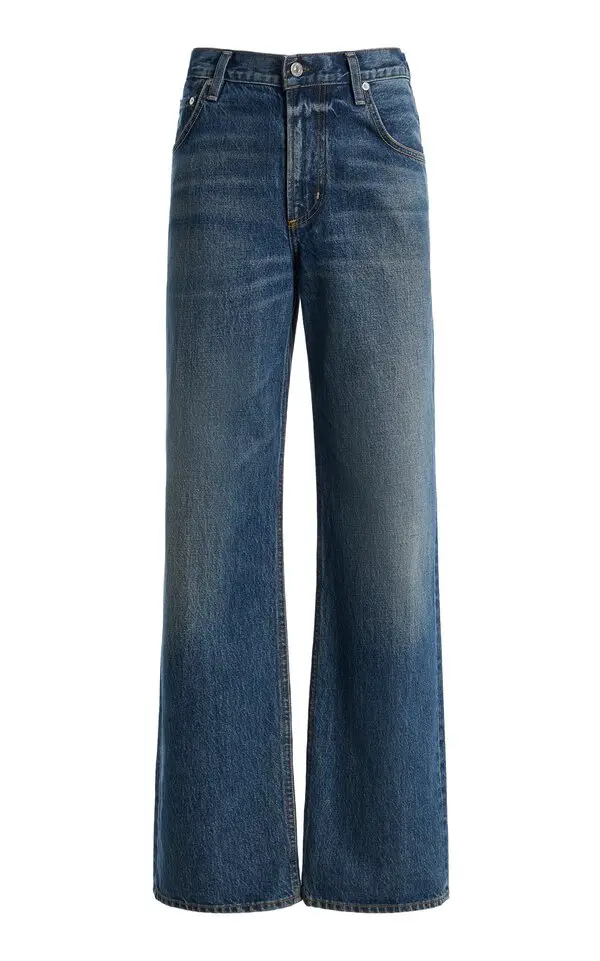 Citizens Of Humanity Lindz Easy Rigid Mid-rise Straight-leg Jeans - Medium Wash