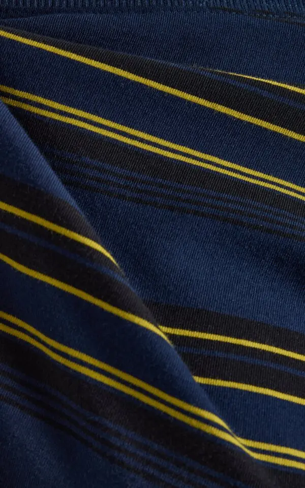 EB DENIM Douglas Striped Stretch-cotton Top