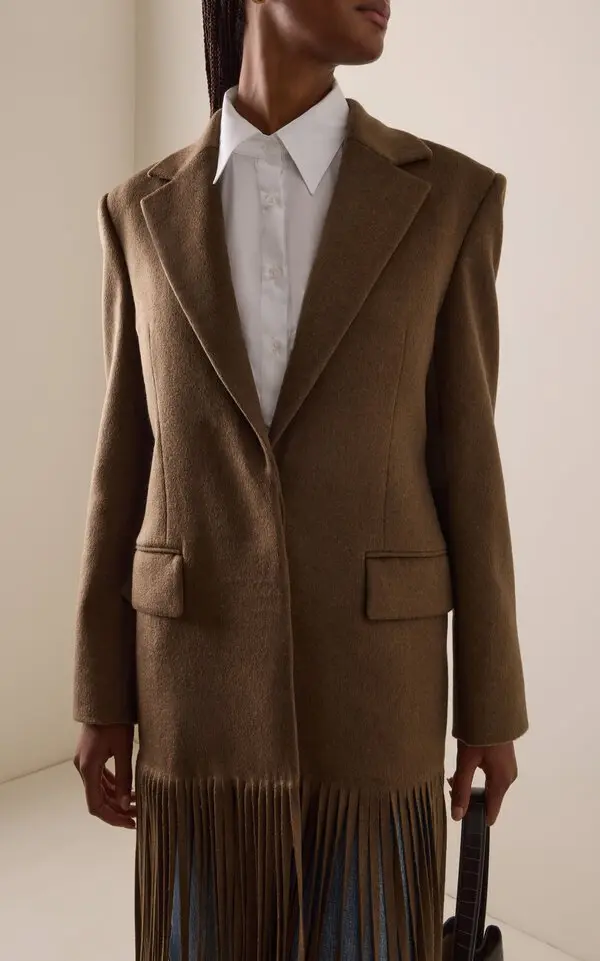 TWP Mattie Fringed Cashmere Coat
