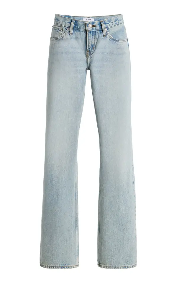 RE/DONE X Kaia Gerber Grayson Rigid Mid-rise Straight-leg Jeans