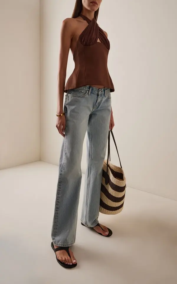 RE/DONE X Kaia Gerber Grayson Rigid Mid-rise Straight-leg Jeans