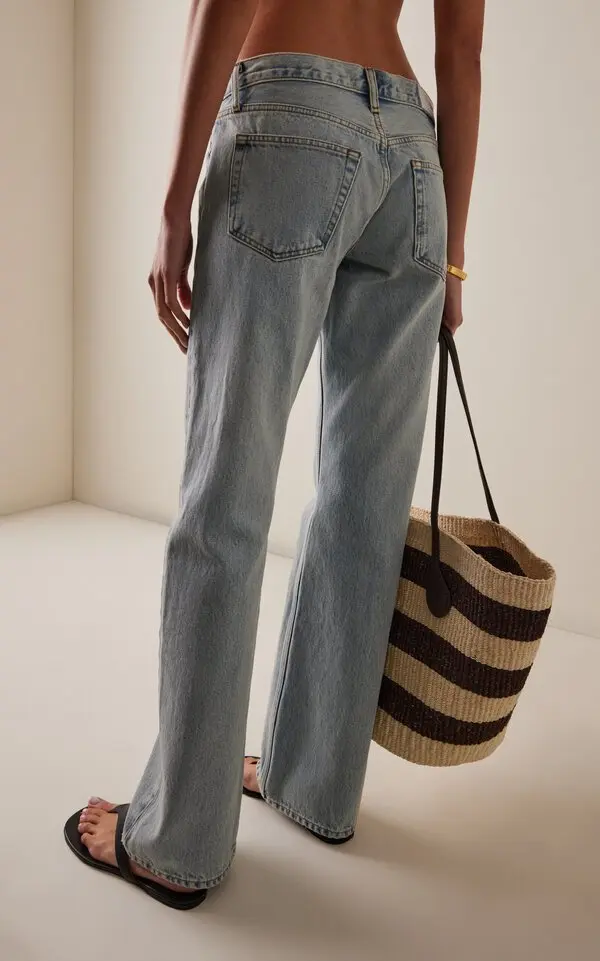 RE/DONE X Kaia Gerber Grayson Rigid Mid-rise Straight-leg Jeans