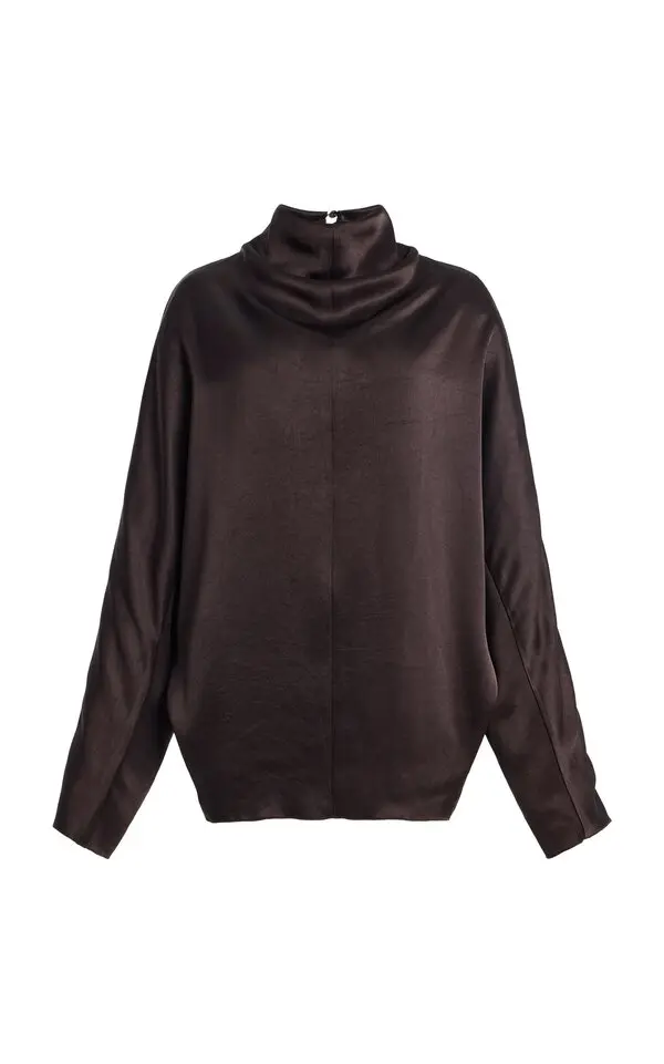 Citizens Of Humanity Ilaria Draped Satin Top - Brown