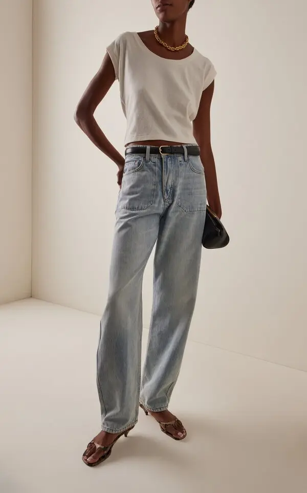 RE/DONE X Kaia Gerber Frankie Cotton T-shirt