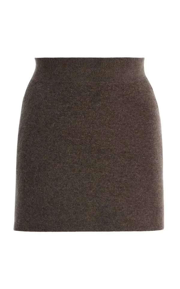 Nour Hammour Exclusive Tube Cashmere-wool Mini Skirt