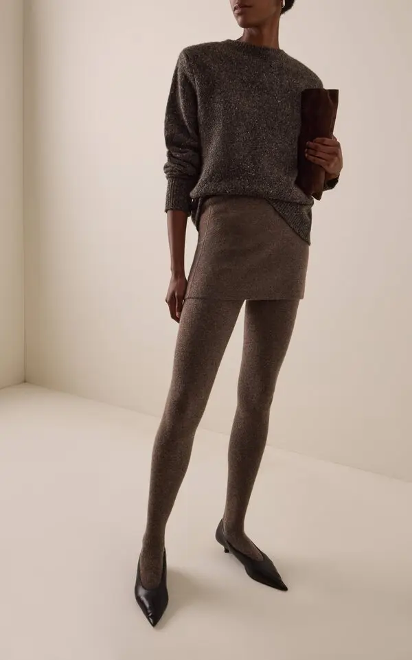 Nour Hammour Exclusive Tube Cashmere-wool Mini Skirt