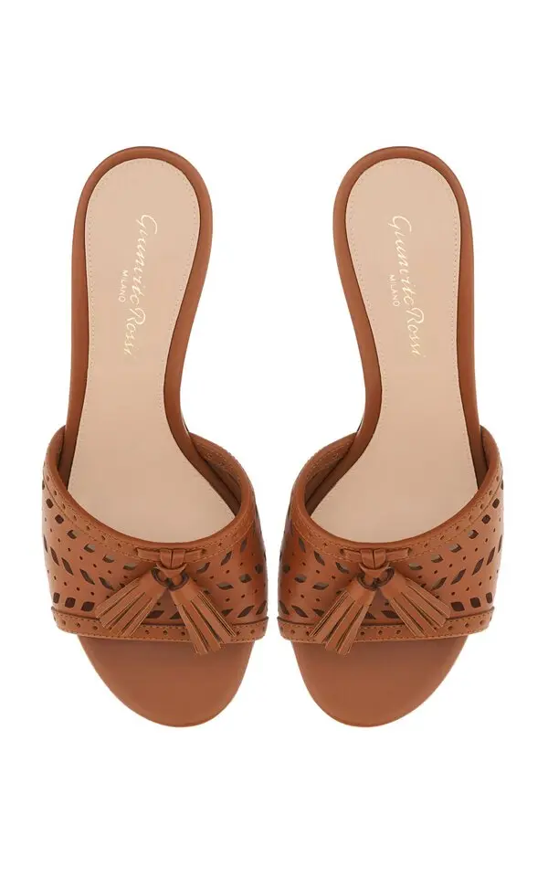 GIANVITO ROSSI Fes Leather Mules