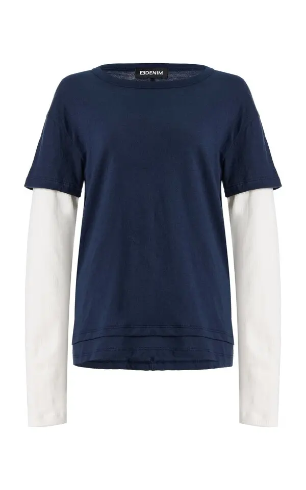 EB DENIM Rory Layered Cotton Top