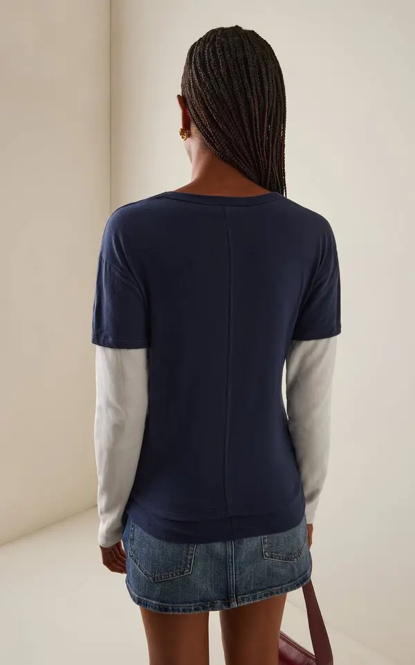 EB DENIM Rory Layered Cotton Top