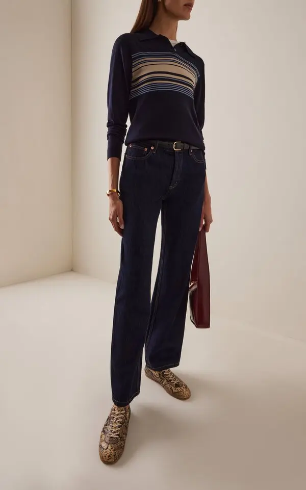 Still Here Daughter Striped Knit Sweater