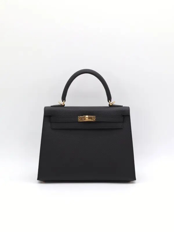 Hermès Kelly Epsom Gold Hardware - Black