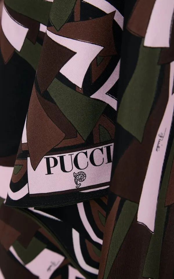 Emilio Pucci Printed Silk-twill Top