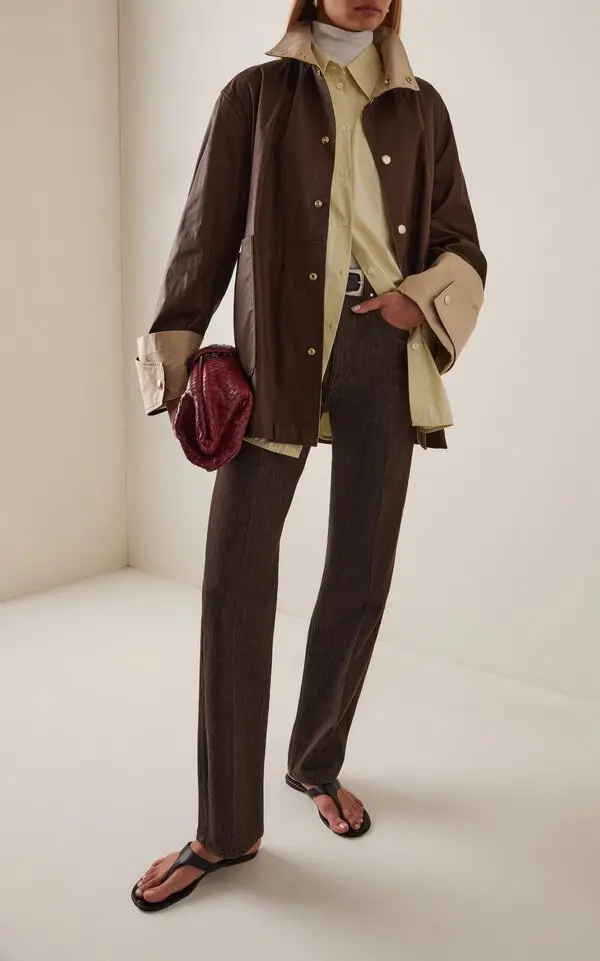 Ossou Asha Belted Cotton Coat