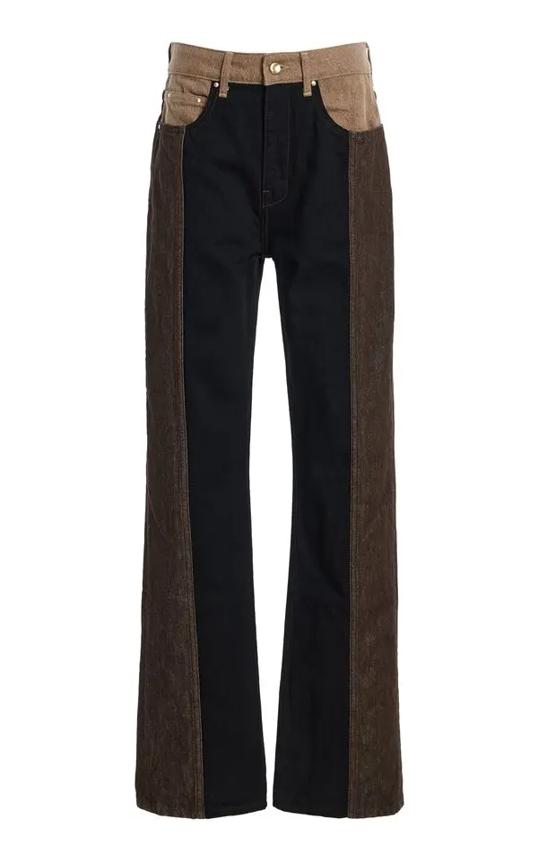 Ossou Jane Rigid Mid-rise Straight-leg Jeans - Multi