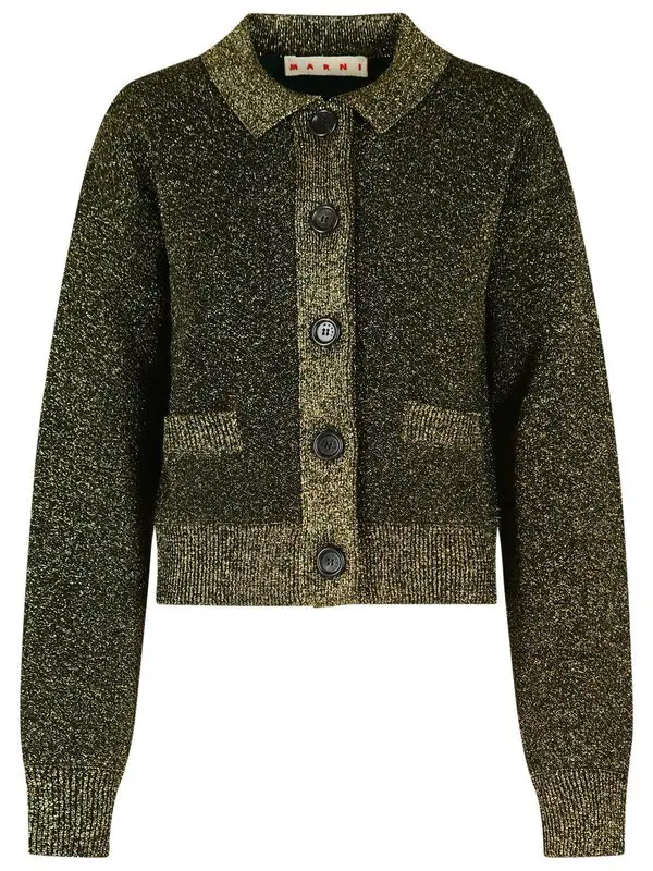 Marni Wool Cardigan - Black