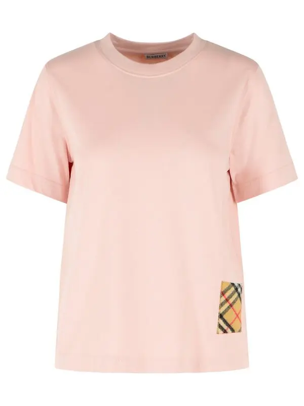 Burberry Frankie' Cotton Bouquet T-shirt - Pink