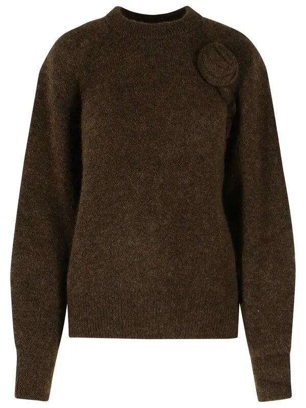 ROTATE BY BIRGER CHRISTENSEN Alpaca Blend Sweater - Brown