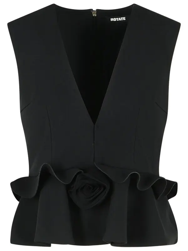 ROTATE BY BIRGER CHRISTENSEN Polyester Top - Black