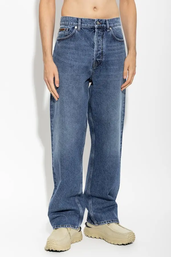 Moncler Jeans With Logo Patch