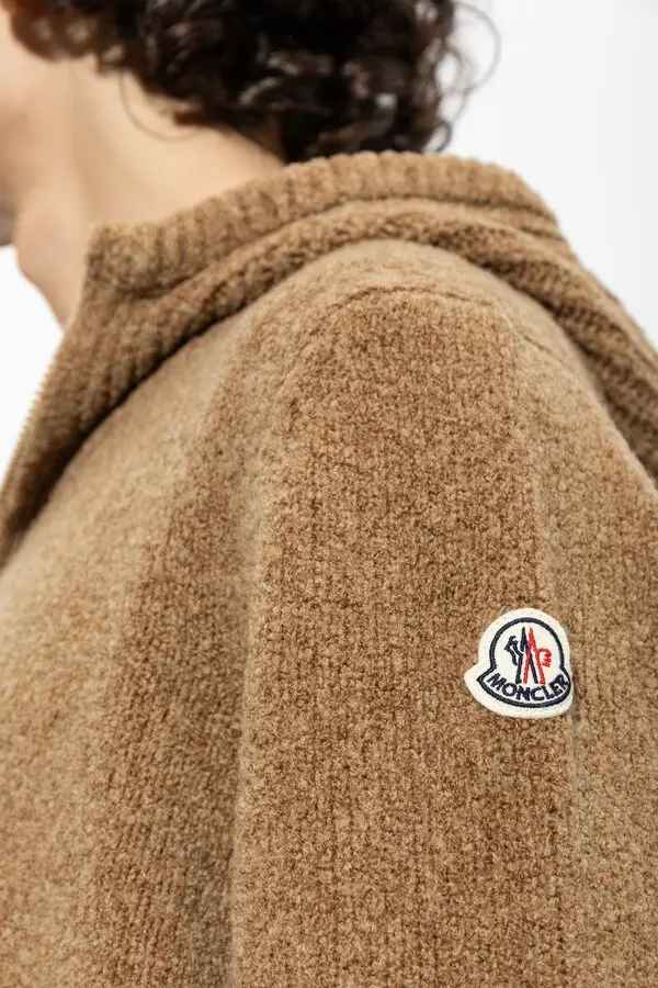 Moncler Wool Cardigan With Hood